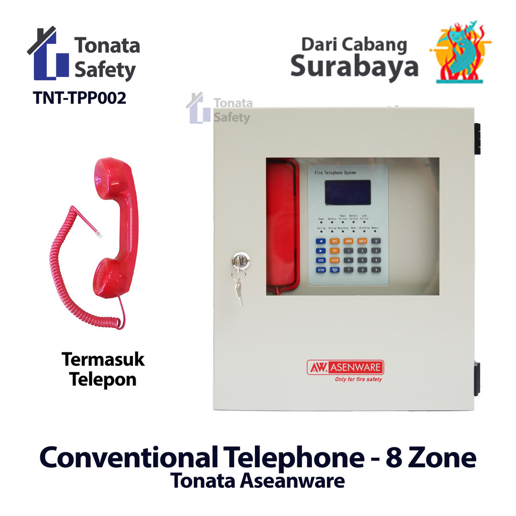 Jual Fire Telephone Panel 8 Zone Aseanware Tonata / Conventional Fire ...