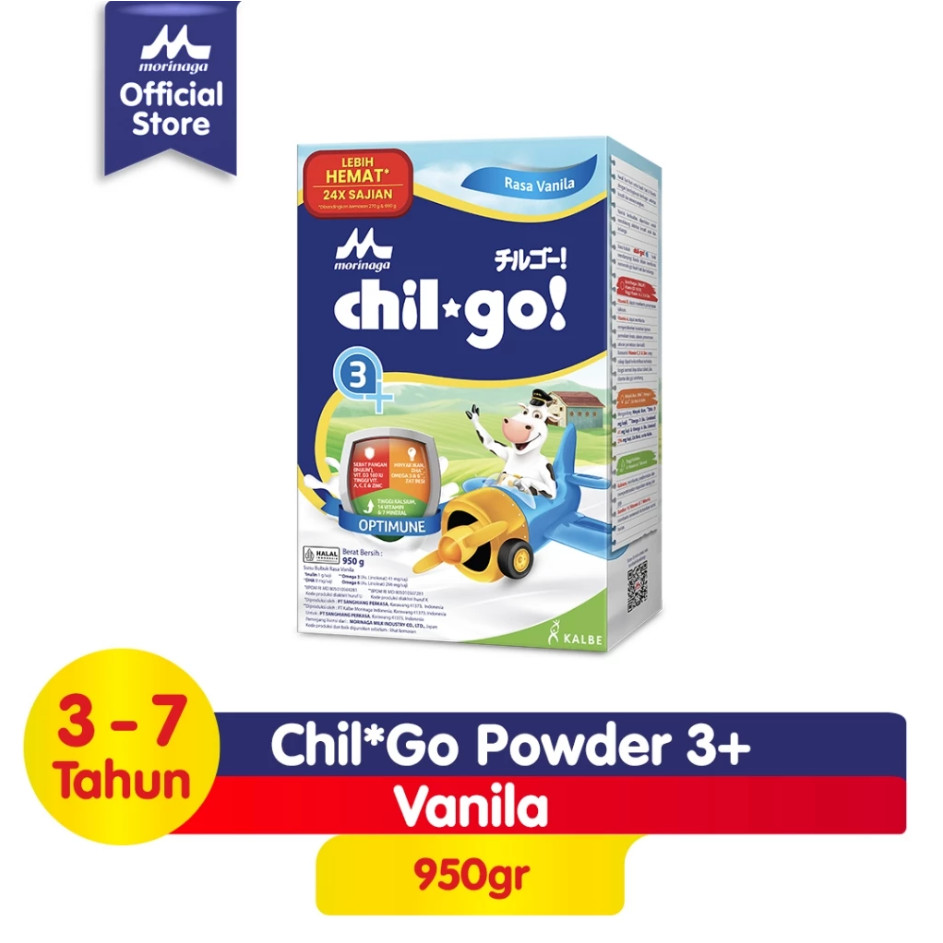 Jual Chil Go Powder 3+ Vanilla 950 Gram Susu Bubuk dukung Tumbuh ...