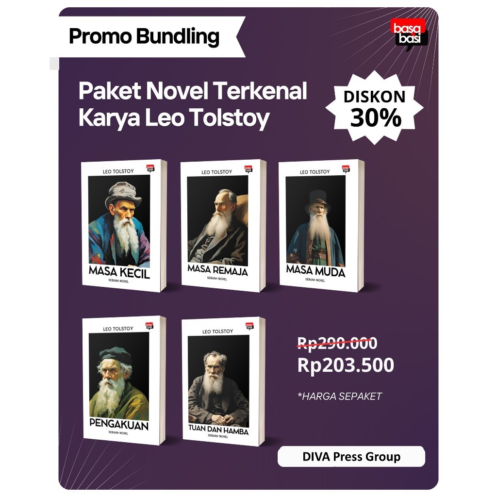 Jual DIVA Press Paket Buku Novel Leo Tolstoy | Shopee Indonesia
