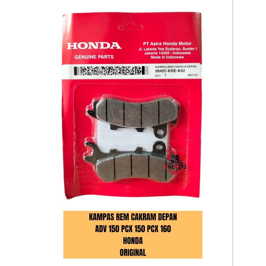 Jual KAMPAS REM CAKRAM DEPAN ADV 150 PCX 150 PCX 160 HONDA ORIGINAL 06455-KRE-K02 | Shopee Indonesia