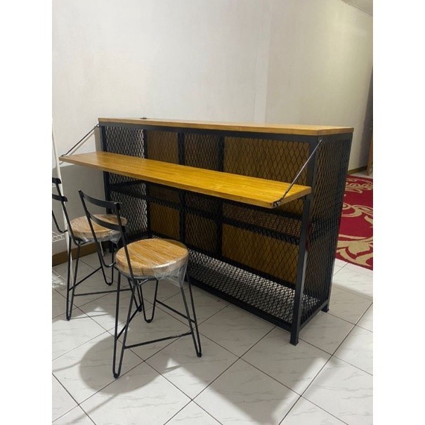 Jual meja besi meja bar meja industrial meja barista | Shopee Indonesia