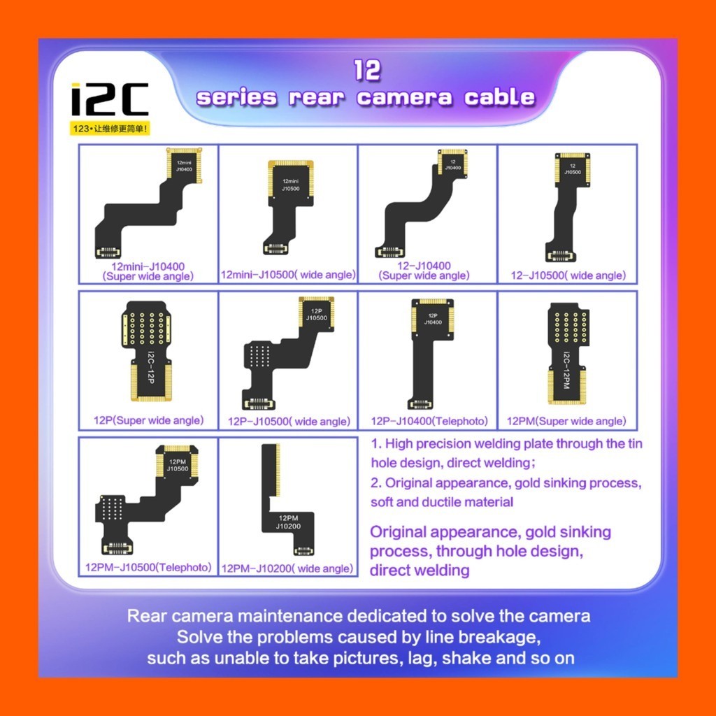 Jual FLEXIBLE KAMERA BELAKANG i2C FLEXIBLE REAR CAMERA SERIES 12/12 ...