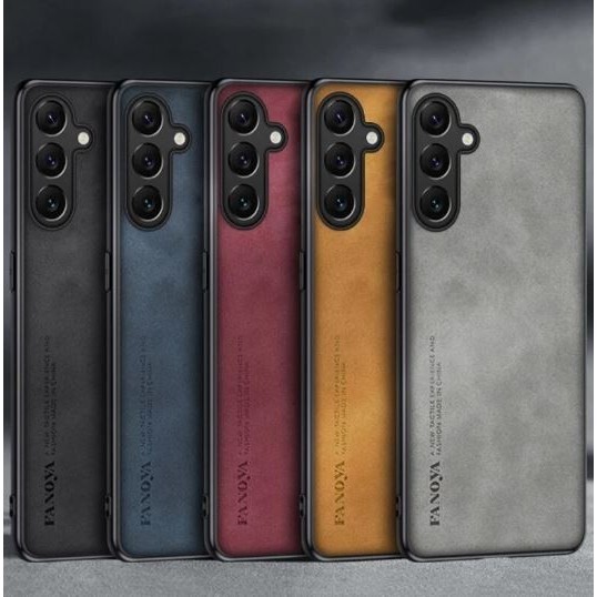 Jual CASE SAMSUNG A15 A25 A35 A55 FANOYA PREMIUM NAPPA LEATHER SOFT ...