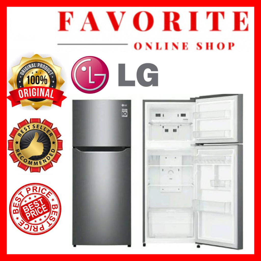 Jual KULKAS LG 2 PINTU GN-B 202 SQIB LEMARI ES 2 PINTU LG INVERTER ...