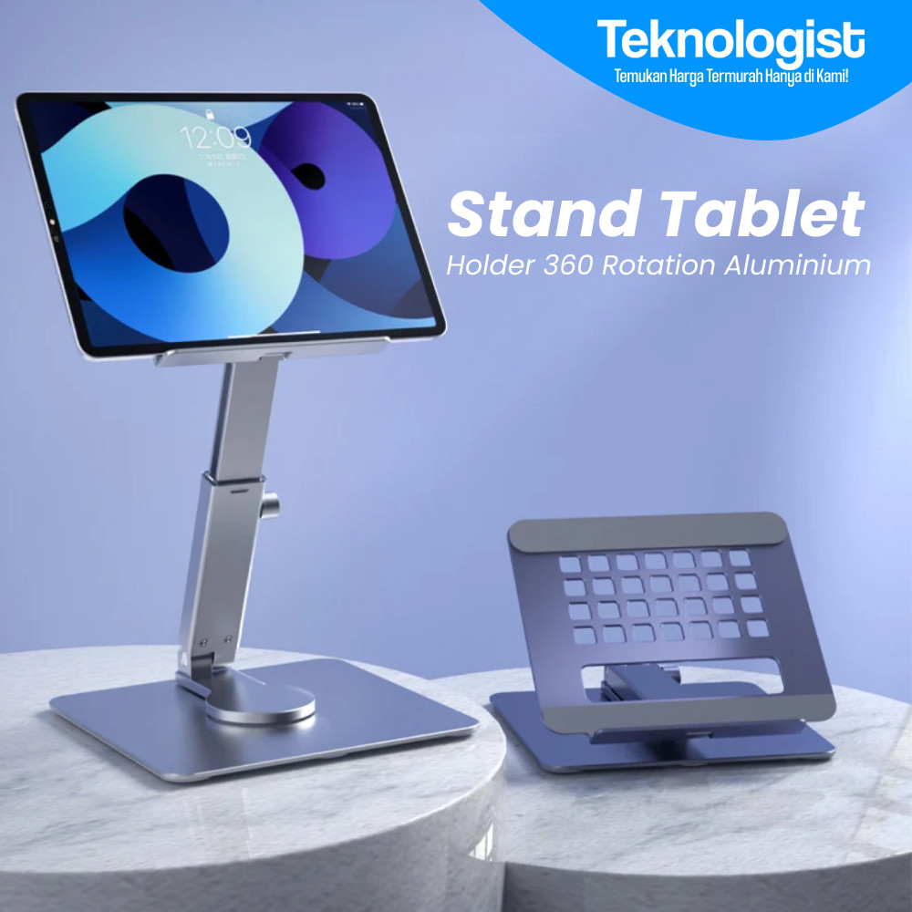 Jual Stand Holder Tablet Aluminium Dudukan Penahan Tablet Fleksible ...