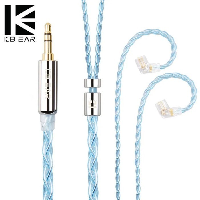Jual KBEAR ST6 Upgrade Earphone Cable 4 Core 4N Silver Plated IEMs Upgrade | Shopee Indonesia