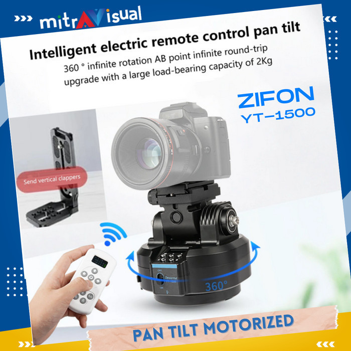 Jual ZIFON YT-1500 Remote Pan Tilt Head Motorized Camera | Shopee Indonesia