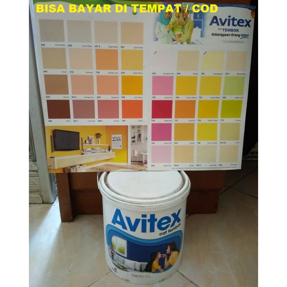 Jual CAT TEMBOK AVITEX 5 KG AVIAN BRAND / INTERIOR EXTERIOR PLAFON ...