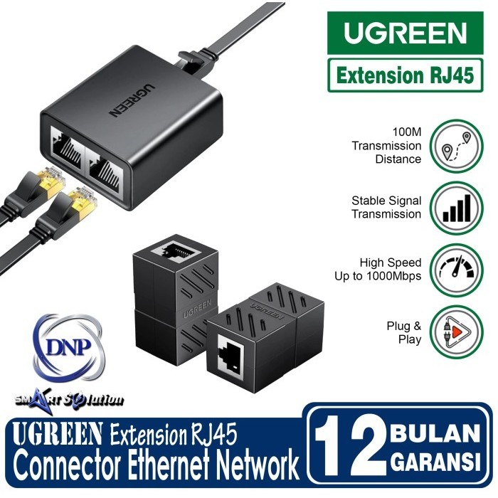 Jual UGREEN Barel UTP RJ45 Konektor Sambungan Kabel Lan Cat5e Cat6 ...