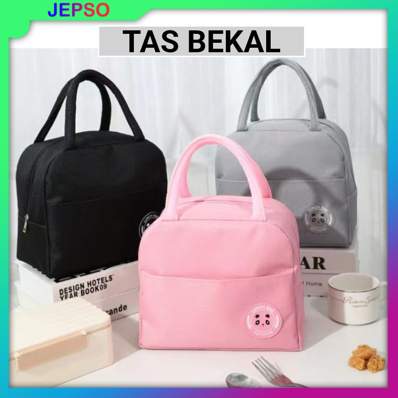 Jual Tas Lunch Box Makan Siang Warna Polos / Tas Bekal Makan Siang ...