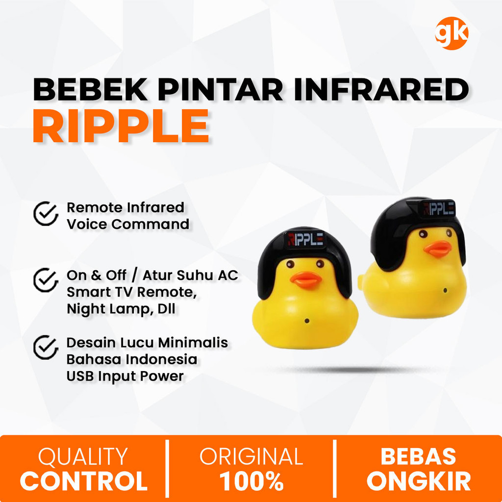 Jual Ripple Bebek Pintar R1 Remote Infrared USB Smart AI Voice Command ...