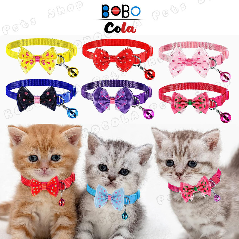 Jual Kalung Kucing Lonceng Kalung Kucing Pita Kalung Kucing Kupu Kupu ...