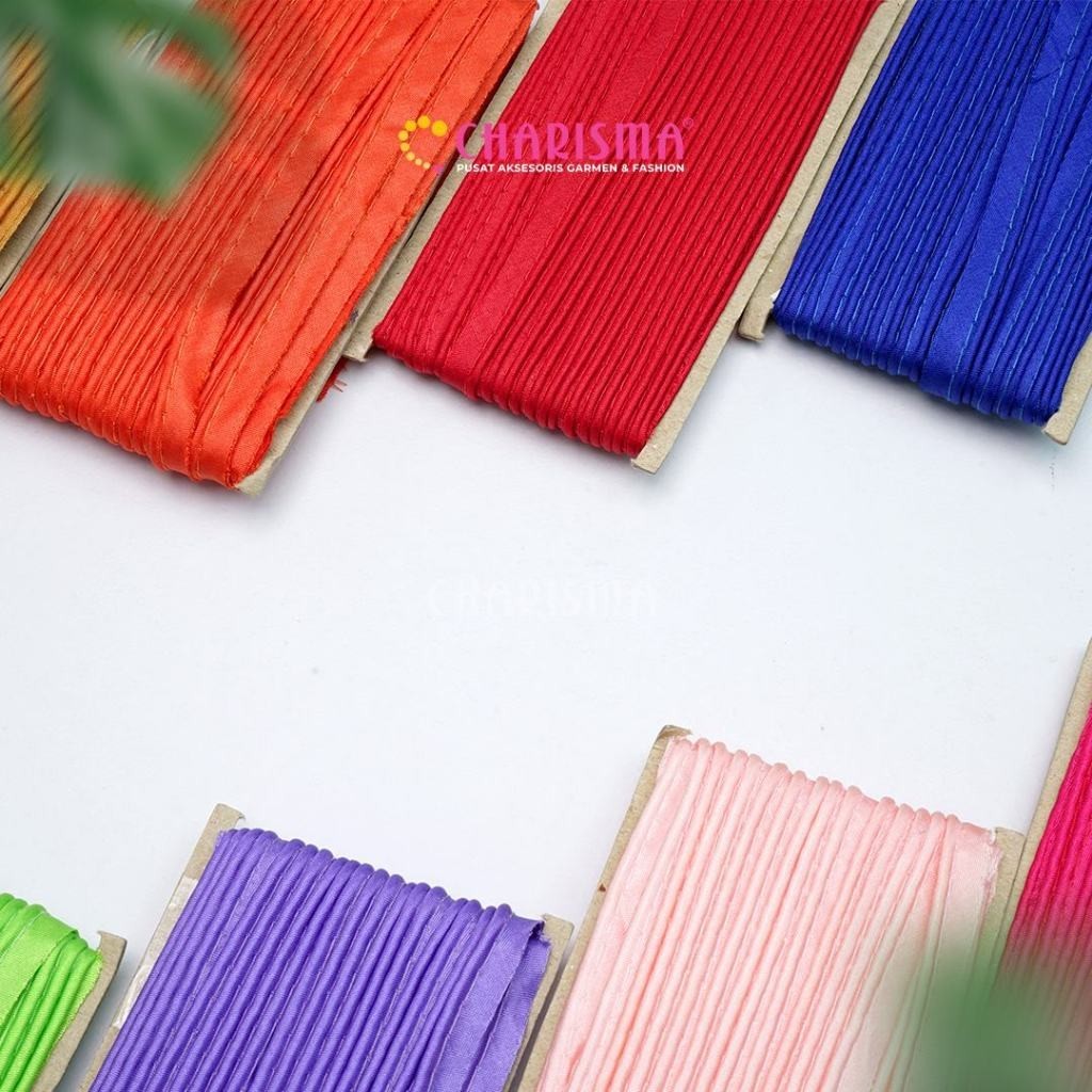 Jual Charisma Pita Bisban - Bisban Polos Warna 10mm / Harga Per Pack ...