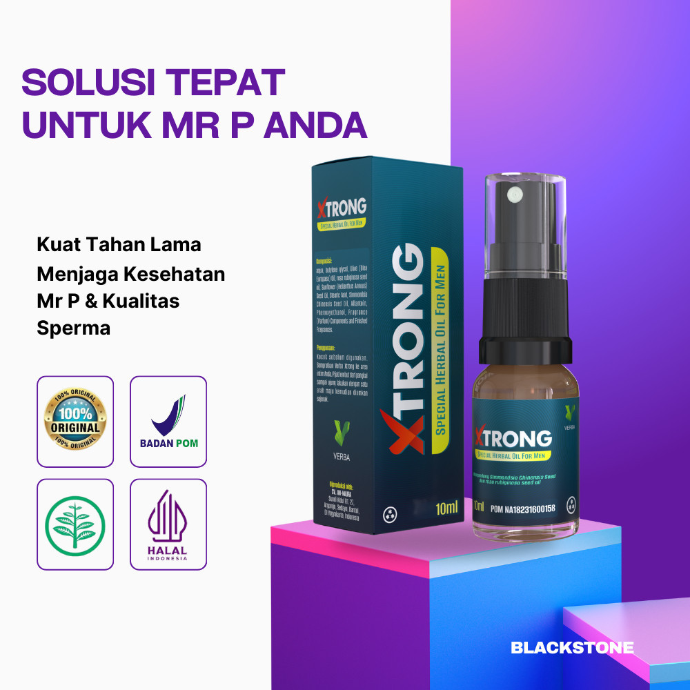 Jual Original 100% BPOM Obat Kuat Pria Tahan Lama 2 Jam "XTRONG Spray ...