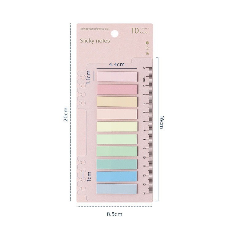 Jual Winzige Index Mark Penanda Pembatas Lucu Sticky Notes Transparan ...