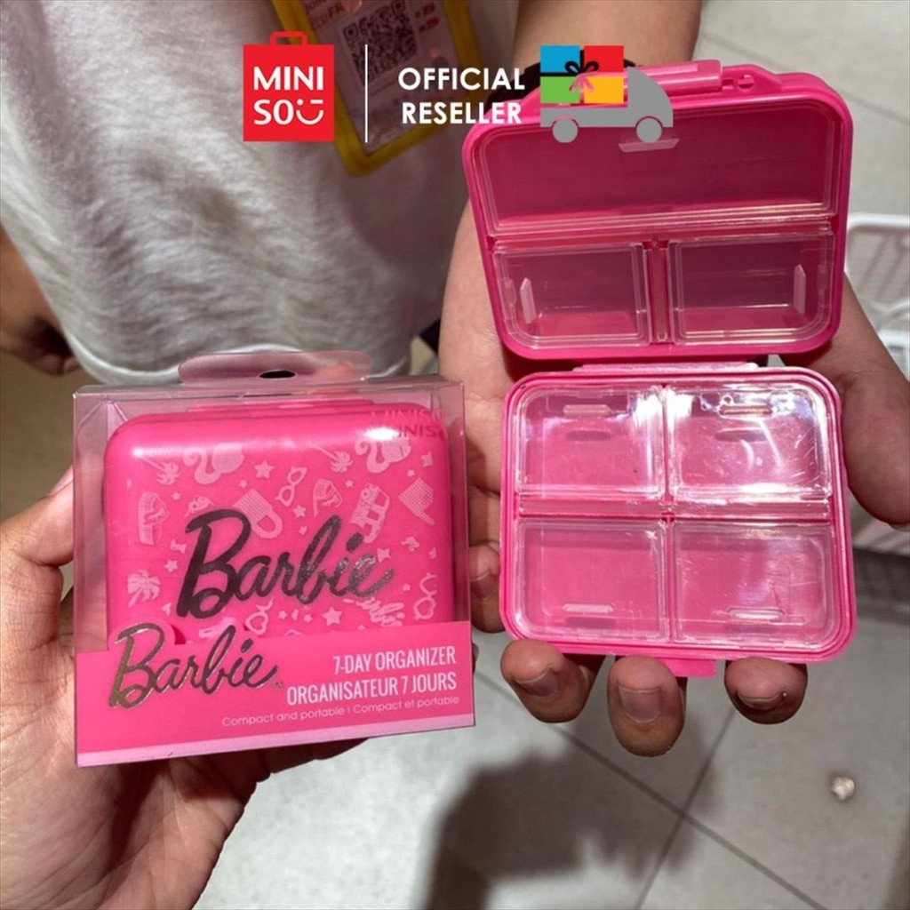 Jual Miniso x Barbie Kotak Obat 7 Day Organizer | Shopee Indonesia