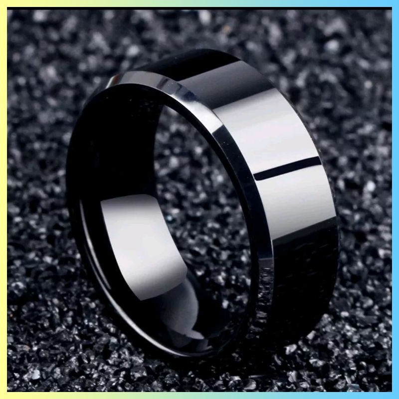 Jual CINCIN TITANIUM HITAM POLOS MOTIF PRIA WANITA TERMURAH | Shopee ...