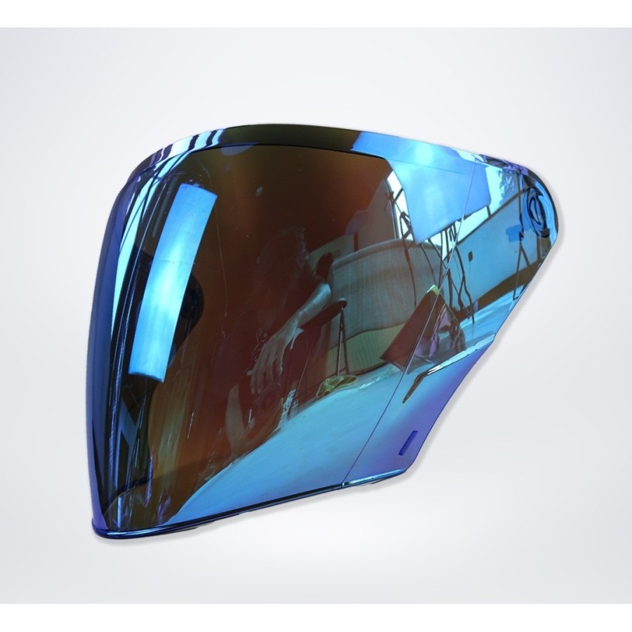 Jual FLAT VISOR KYT NFJ - IRIDIUM BLUE | Shopee Indonesia