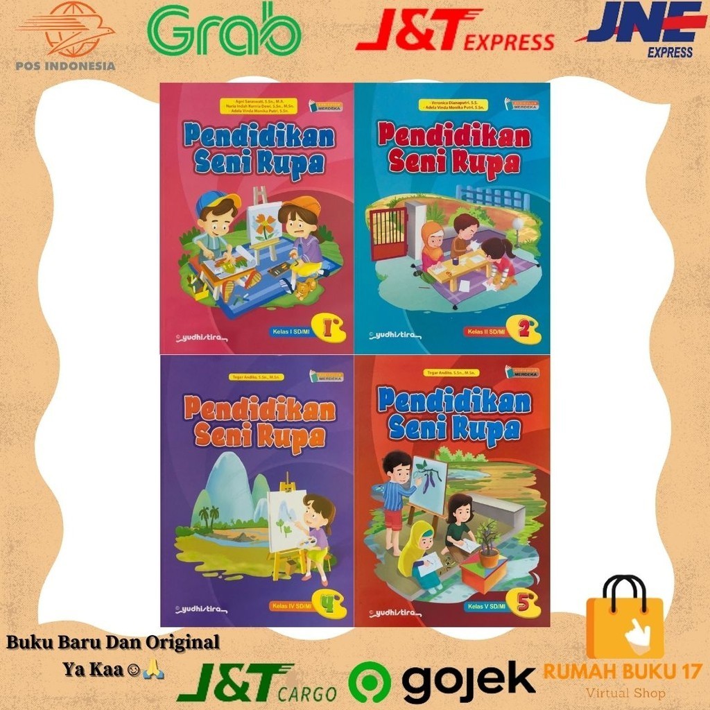 Jual Pendidikan Seni Rupa Kelas 1 2 3 4 5 6 SD/MI Kurikulum Merdeka Penerbit Yudhistira | Shopee ...