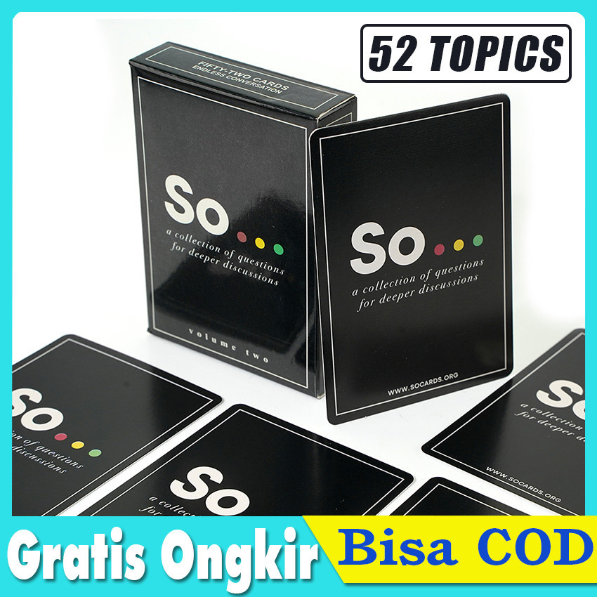 Jual So Cards Deep Conversation Starters – Question Card Game Board ...