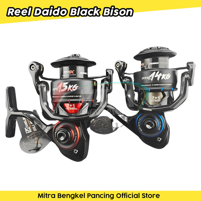 Jual Reel Pancing Daido Black Bison 2000 3000XS Spinning Gulungan Joran ...