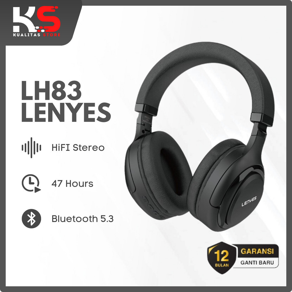 Jual LENYES HEADPHONE WIRELESS V5.3 WITH MICROPHONE HIFI STEREO LH83 ...