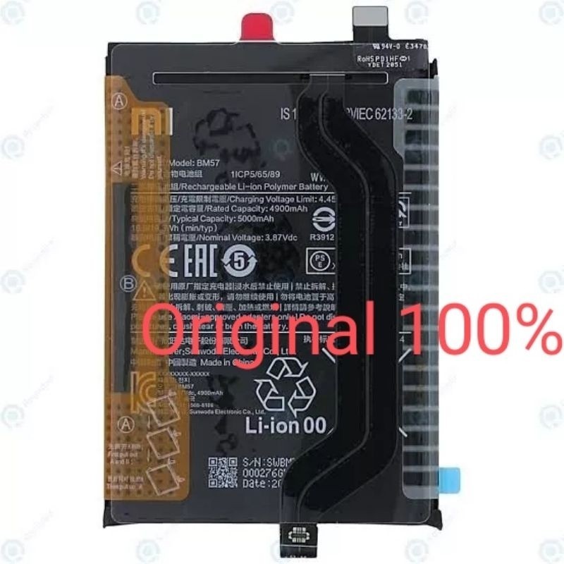 Jual Battery Baterai Xiaomi Redmi note 10 Pro 5G Batre BM57 Batterai ...