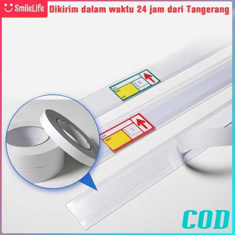 Jual Klip Label Harga/Price Rail Shelf/Tempat Harga Rak/Price Tag ...