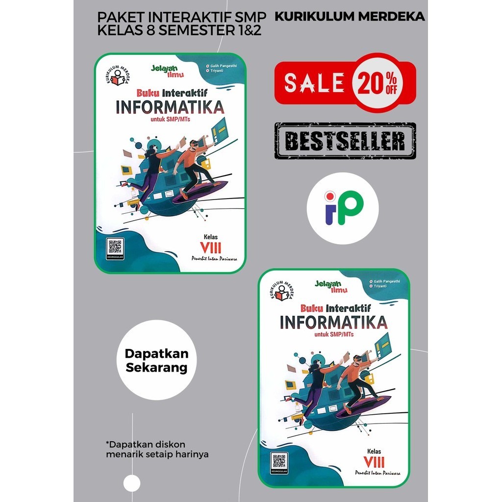 Jual Buku Interaktif Informatika SMP Kelas 8 Kurikulum Merdeka Intan pariwara Tahun 2024 Terbaru ...