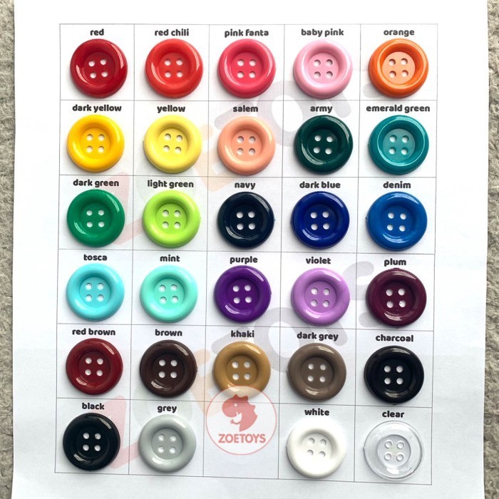 Jual Zoetoys Grosir Kancing Jumbo 144 pcs Plastik 3,5cm / Celana / Jas ...