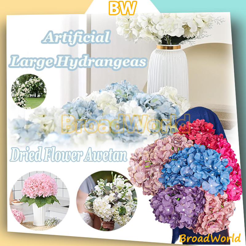 Jual Bunga hydrangea artificial/1Pc/batang Hydrangea Flower For Hand ...