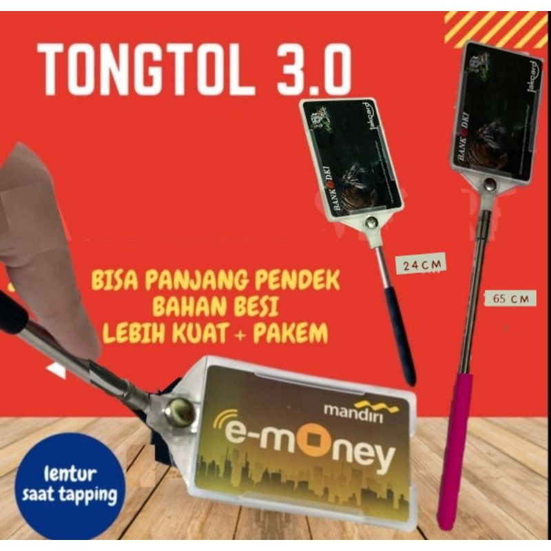 Jual SPECIAL TONGTOL 3.0 BESI / Tongkat Kartu E Toll Besi Flexible ...