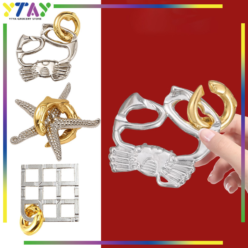 Jual Unlock Kunci Puzzle Metal Mainan Sulap Trik Magic Lock Brain ...