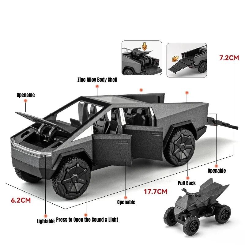 Jual 1/32 Tesla Cybertruck Pickup Model S Model X Model Y Toy Car ...