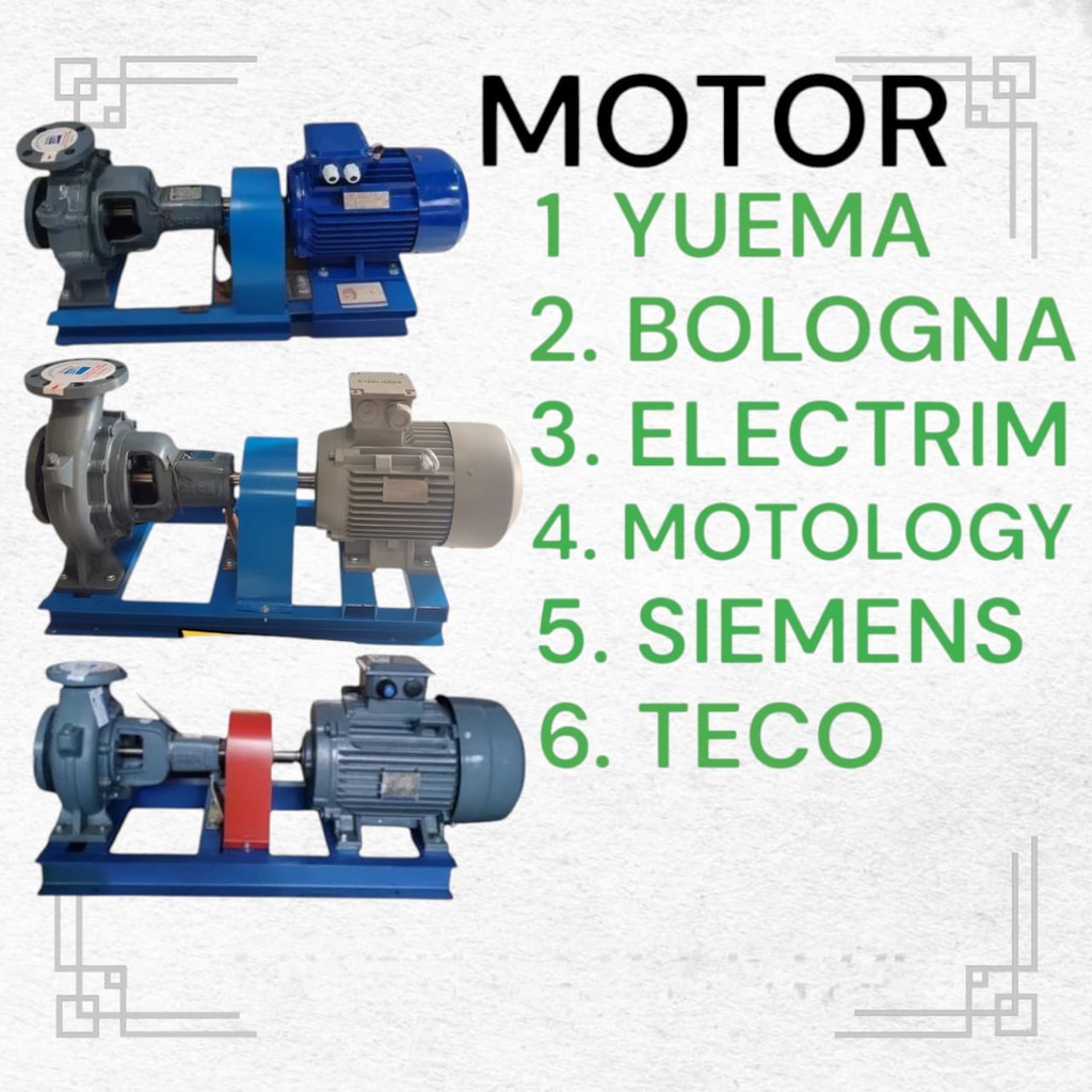 Jual POMPA Centrifugal EBARA 65X50 FSJA Mechanic Mechanical Seal MS MOTOR BOLOGNA 11KW 15HP ...
