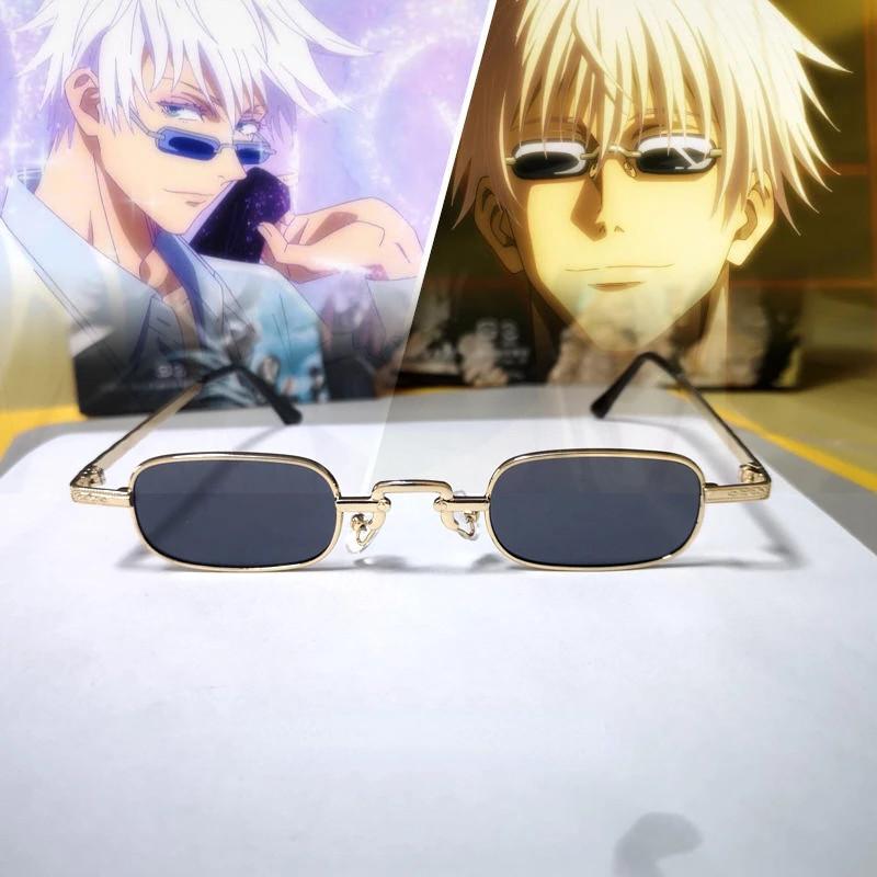Jual INS Anime Glasses Jujutsu Kaisen Cosplay Sunglasses Cartoon Gojo ...