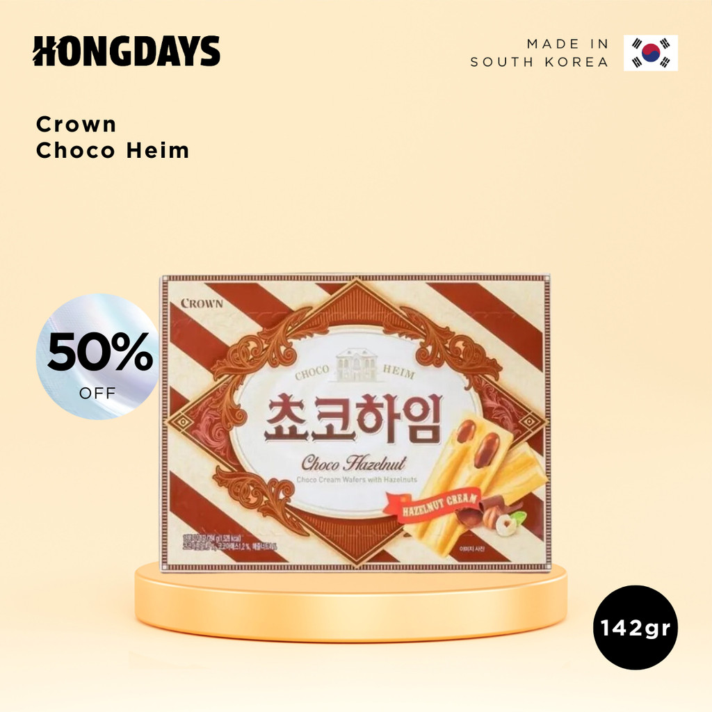 Jual Crown Choco Heim 142g - Wafer Isi Krim Cokelat - HONGDAYS | Shopee ...