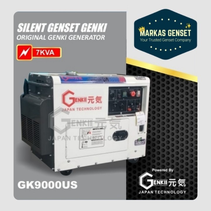 Jual Genset 7 KVA Diesel | Genki GK10000US | Japan Tech - Bergaransi ...