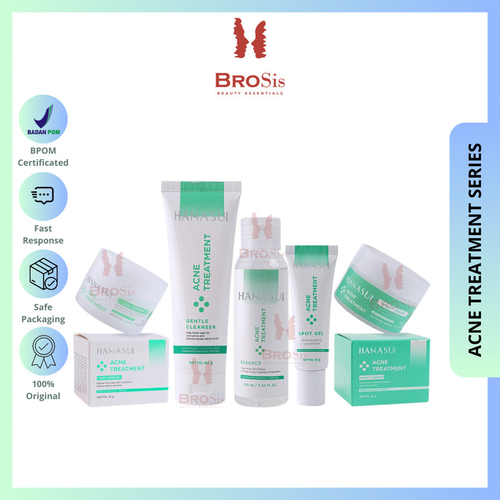 Jual Hanasui Paket Acne Treatment (Free Pouch) | Shopee Indonesia
