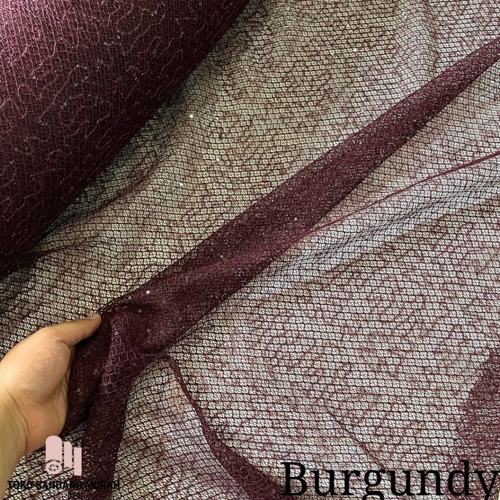 Jual Kain Bridal Tulle Korea Sequin 1000 Payet Kilap NEW 2024 Full ...