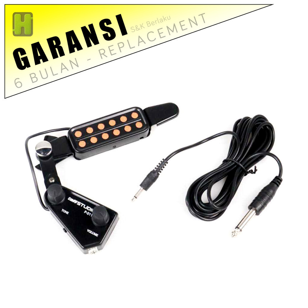 Jual [COD] Microphone Gitar Akustik Transducer Pickup 12 Hole Jernih ...