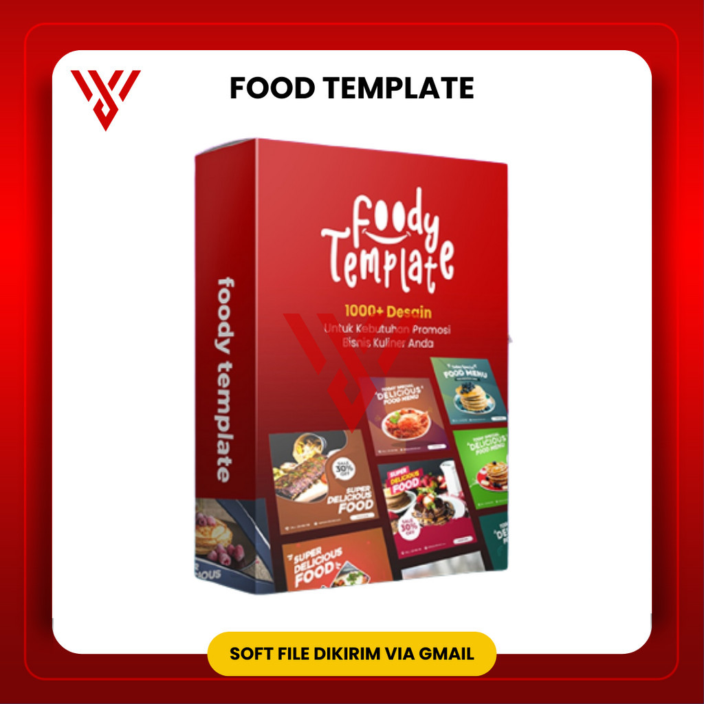 Jual Foody Template 1000+ Konten Desain Tema Kuliner Makanan ...