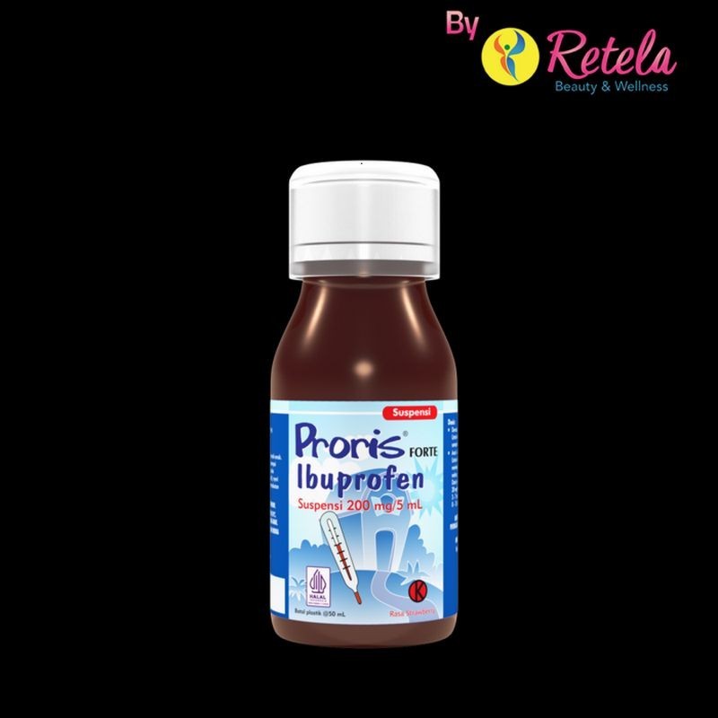 Jual PRORIS SUSP FORTE 50 ML STRAWBERRY (IBUPROFEN/PEREDA NYERI/DEMAM ...