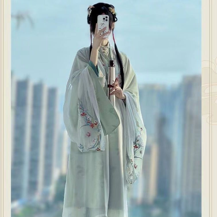 Jual Ming Dynasty Hanfu [Yu Sheng Yan Luo] Autumn and Winter Bijia ...