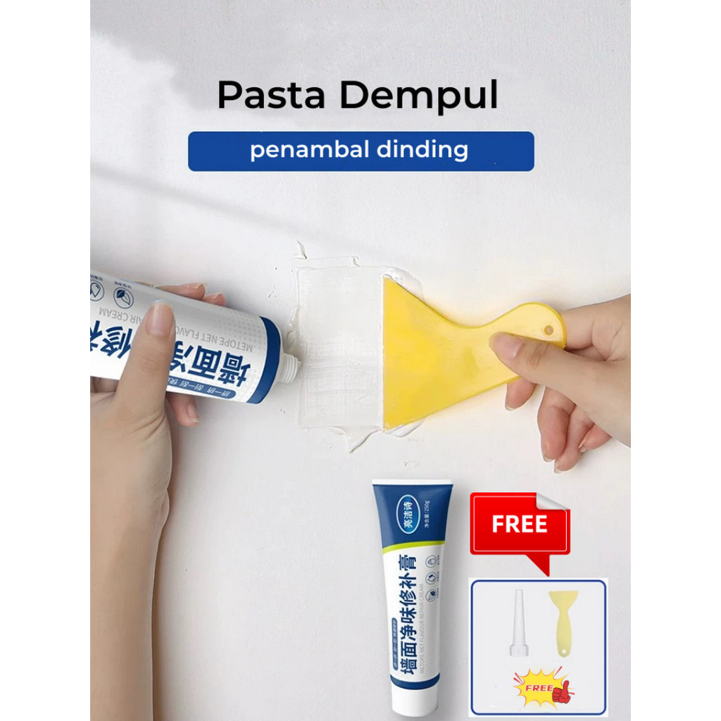Jual 【FREE scraper and tube】Wall Repair Pasta Dempul Penambal Dinding ...