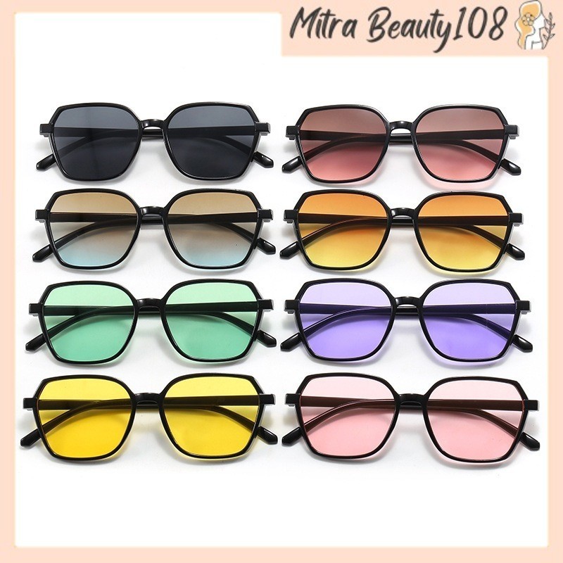 Jual Kacamata Warna Warni Lucu/ Kacamata Gradasi Gaya Korean Style ...