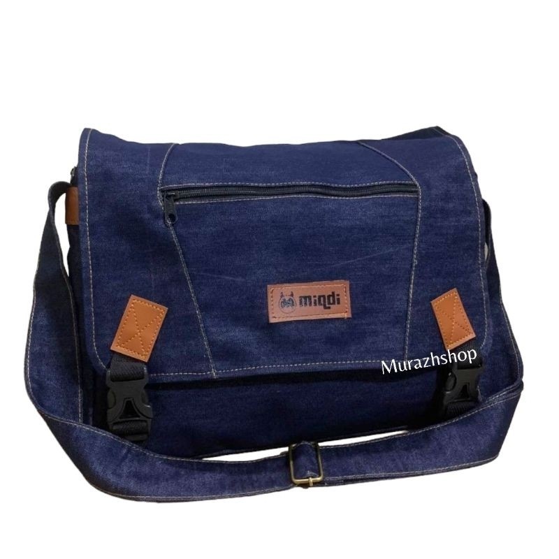 Jual TAS SELEMPANG CASUAL BAHAN JEANS | Shopee Indonesia