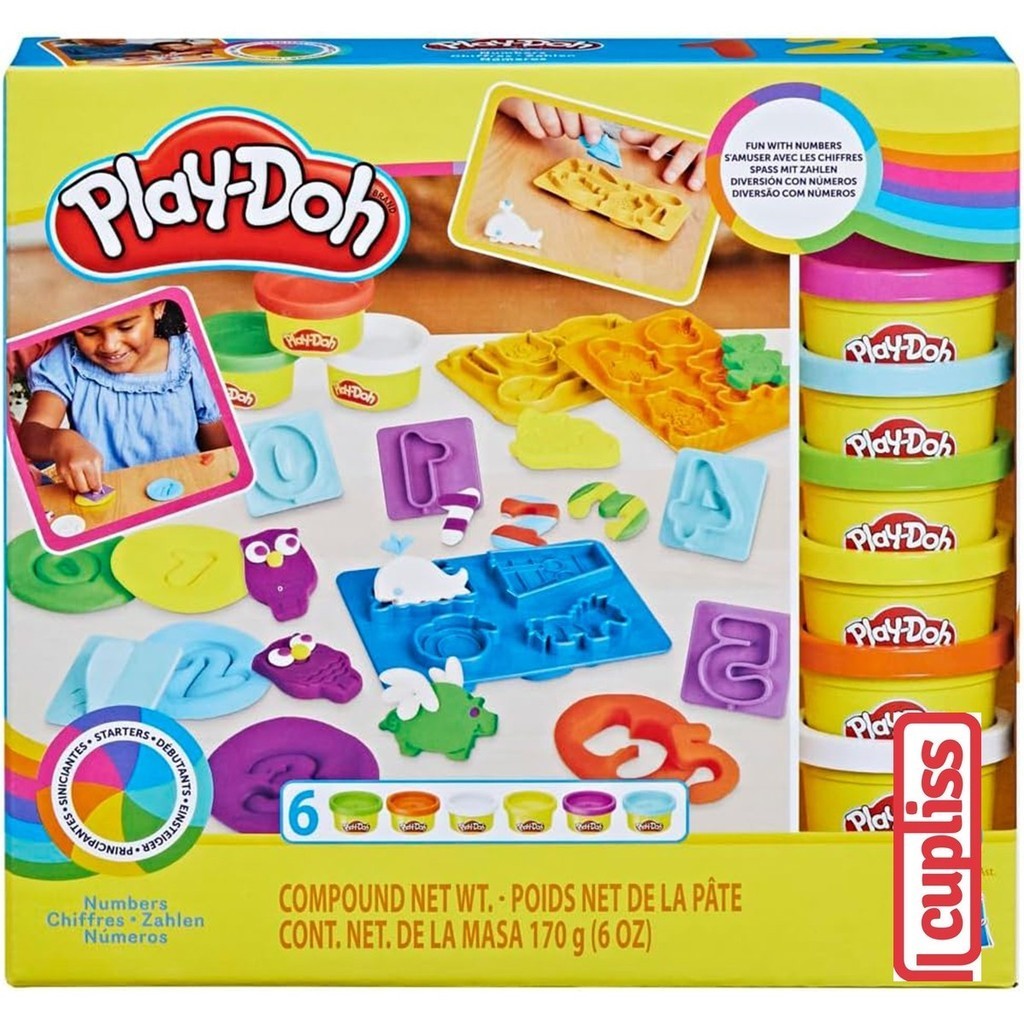 Jual Play Doh Fundamentals Numbers Hasbro E8533 Playdoh E8530 | Shopee ...