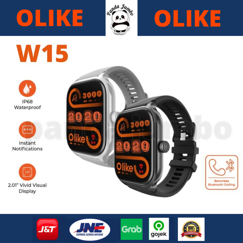 Jual OLIKE W15 SMARTWATCH ZENITH IP68 WATER RESISTANT BLUETOOTH CALL ...