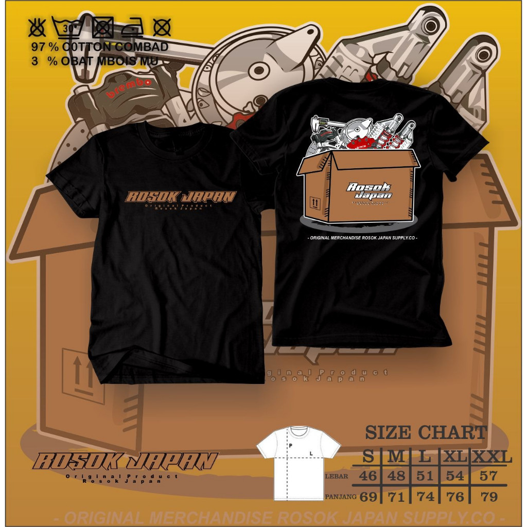 Jual KAOS ROSOK JAPAN VOL 3 //KAOS OTOMOTIF//KAOS CB GL TIGER HEREK ...